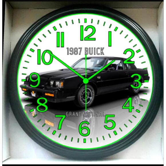 Other | 1987 Buick Grand National Glow In The Dark Wall Clock New ...